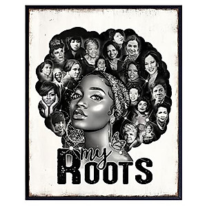 Black Art - African American Art - Black women famous African Americans - Black pride Classroom Decorations - Black History Month Poster - Afro Black Culture Wall Art & Decor - Black Girl Magic 8x10
