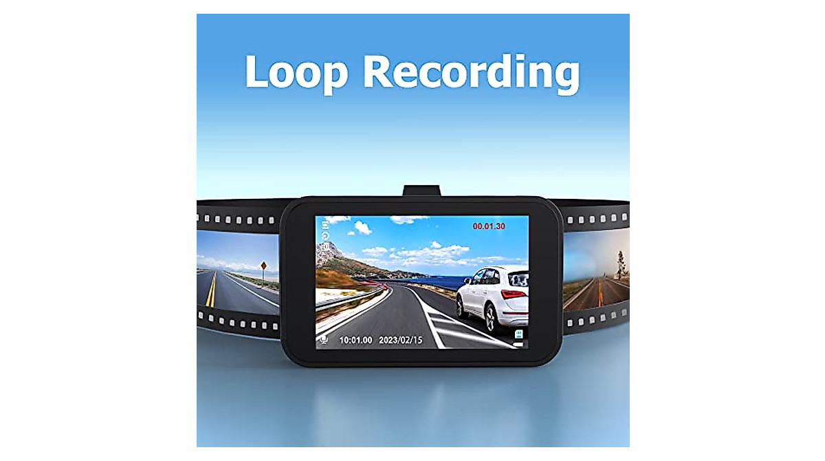 1080P Full HD Dash Camera with Loop Recording