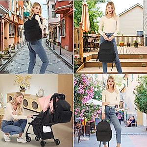 LOVEVOOK Diaper Bag Backpack, Multifunction Travel BackPack with Waterproof Portable Changing Pad, Unisex and Stylish