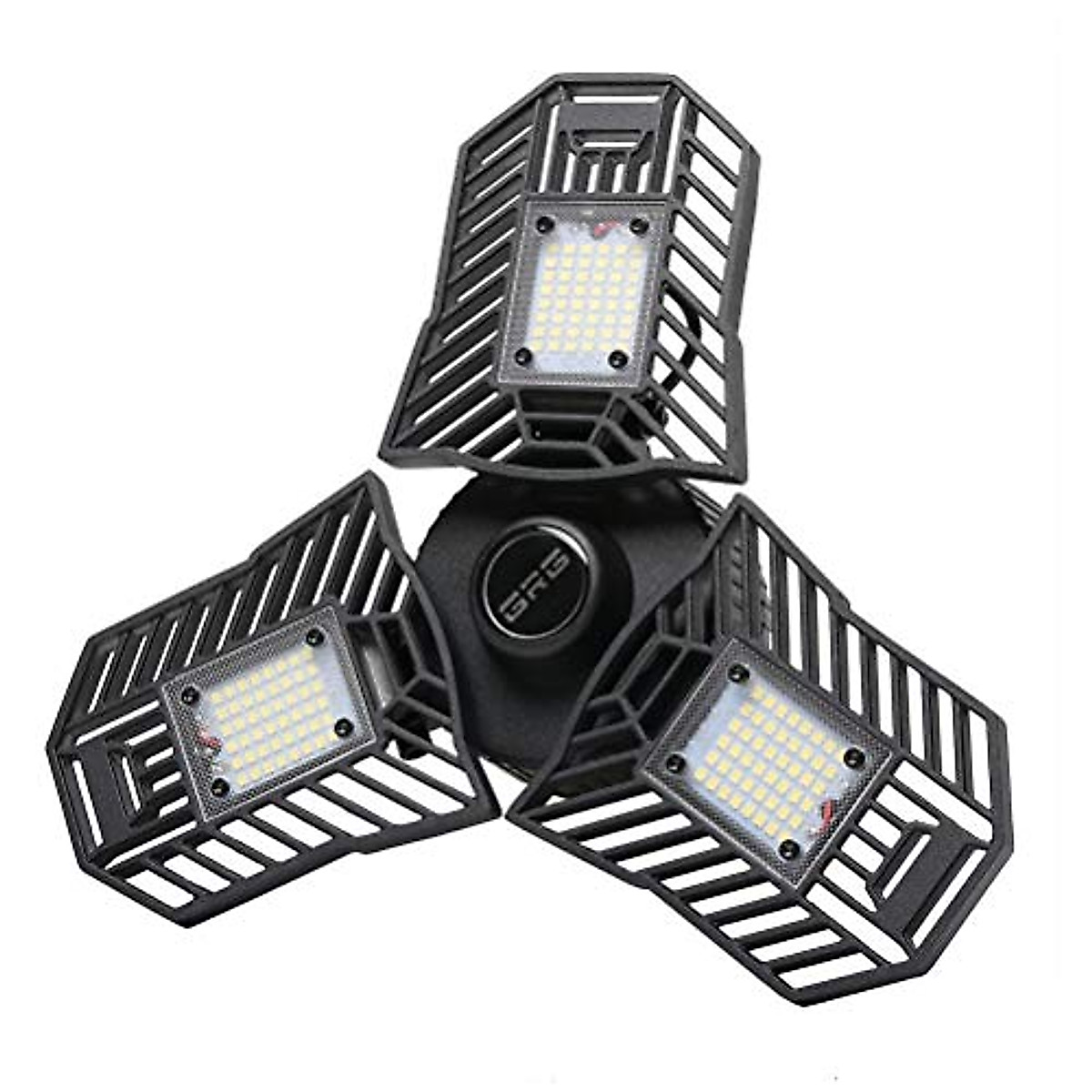 Mopzlink Garage Light, Deformable Multi-Direction LED Garage Ceiling Lights 6000 Lumen, Tribright 60W LED Garage Lighting, Garage Basement Warehouse Ceiling Light Fixture (6000K, Daylight)