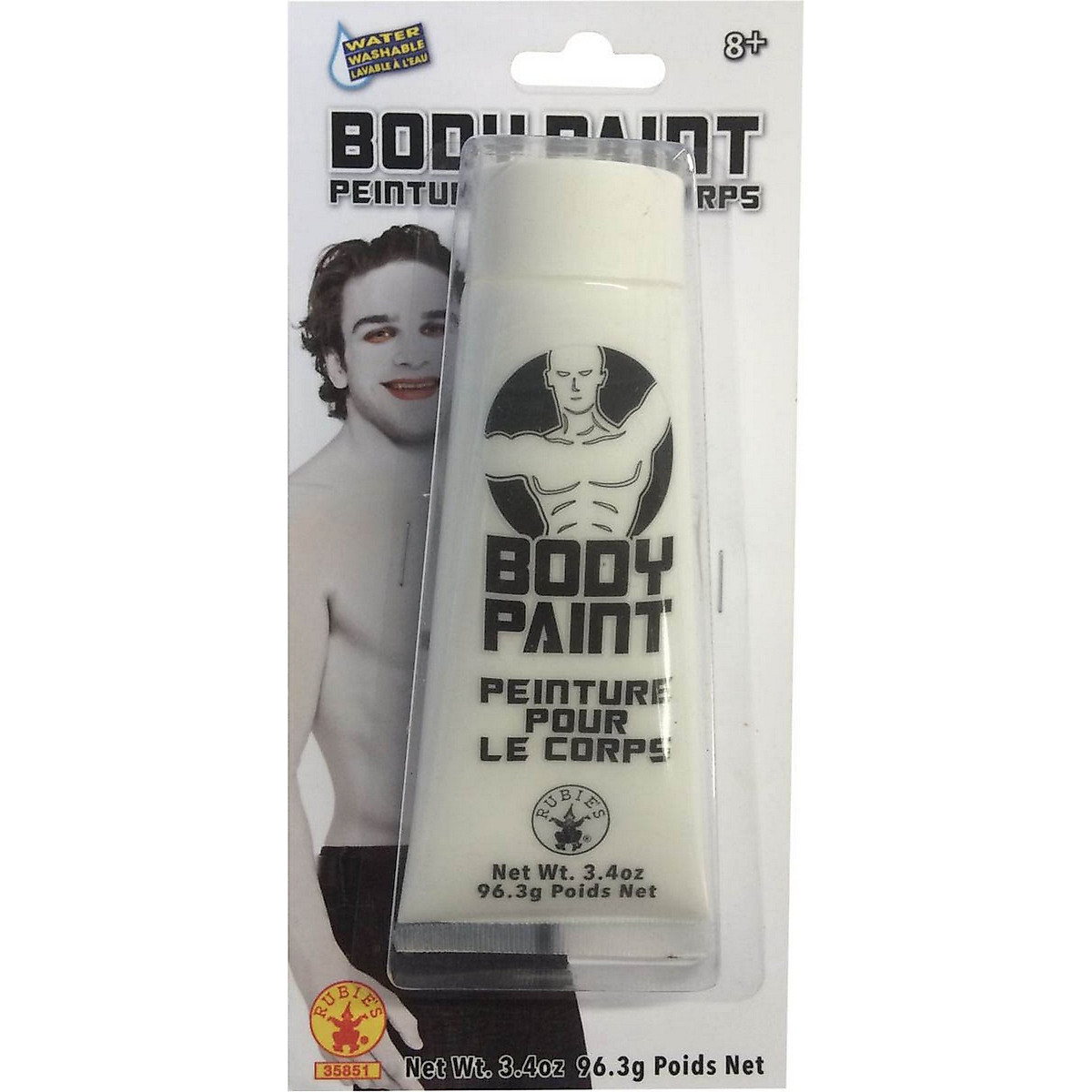 Rubie's mens Men s Body Paint White One Size, White, 3.4-Ounce US