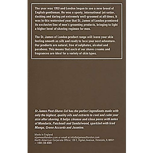 St James of London Mandarin & Patchouli Post Shave Gel, 3.4 Fl Oz