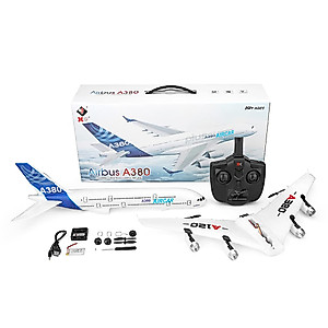 GoolRC RC Airplane, WLtoys XK A120 A380 Aircar Model Plane, 3CH 2.4G Remote Control Airplane, EPP Fixed-Wing RC Aircraft RTF Toy for Kids and Adults