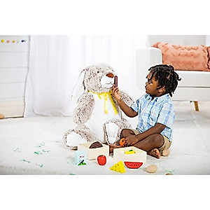 Melissa & Doug Food Groups - 21 Wooden Pieces and 4 Crates, Multi - Play Food Sets For Kids Kitchen, Pretend Food, Toy Food For Toddlers And Kids Ages 3+