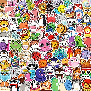 300pcs Cute Animal Stickers, Vinyl Animal Stickers for Kids, Girls, Boys, Zoo Farm Animal Stickers for Water Bottles, Laptop, Stickers Decals Gift for Teens