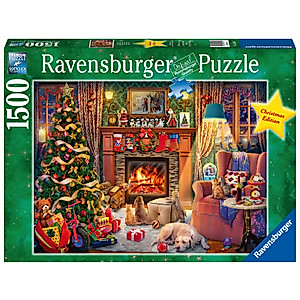 Ravensburger Christmas Eve 1500 Piece Jigsaw Puzzle for Adults - 16558 - Every Piece is Unique, Softclick Technology Means Pieces Fit Together Perfectly