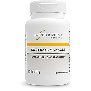 Integrative Therapeutics Cortisol Manager - with Ashwagandha, L-Theanine - Reduces Stress to Support Restful Sleep* - Melatonin-Free Supplement - 90 Count