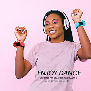 NANANINO Dance Switch Wristband, Wrist Bands for Dance Switch 2023 2022 2021 2020 2019, Adjustable Elastic Straps for Joy-Cons Controller (2 Packs for Kid)