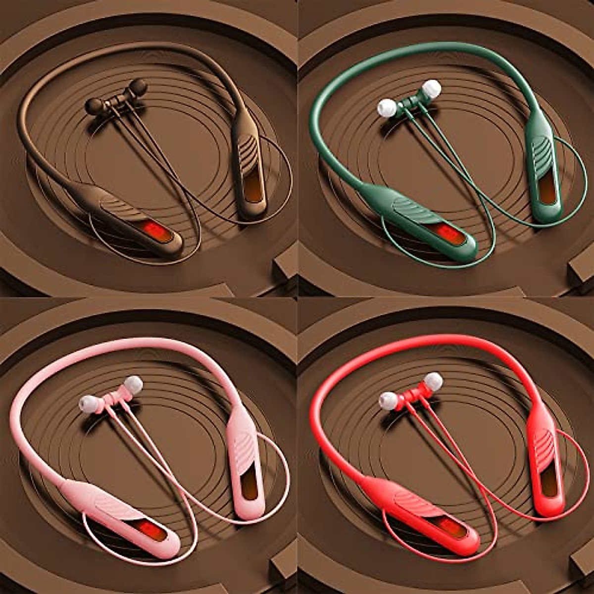 Wireless Bluetooth 5.3 Hanging Earphone - Digital Stereo Earbuds Waterproof,HiFi Sound Quality,Water-Resist Noise-Canceling Long Life Can Talk Multi-Function Sports Earbuds,for iOS Android (Black)