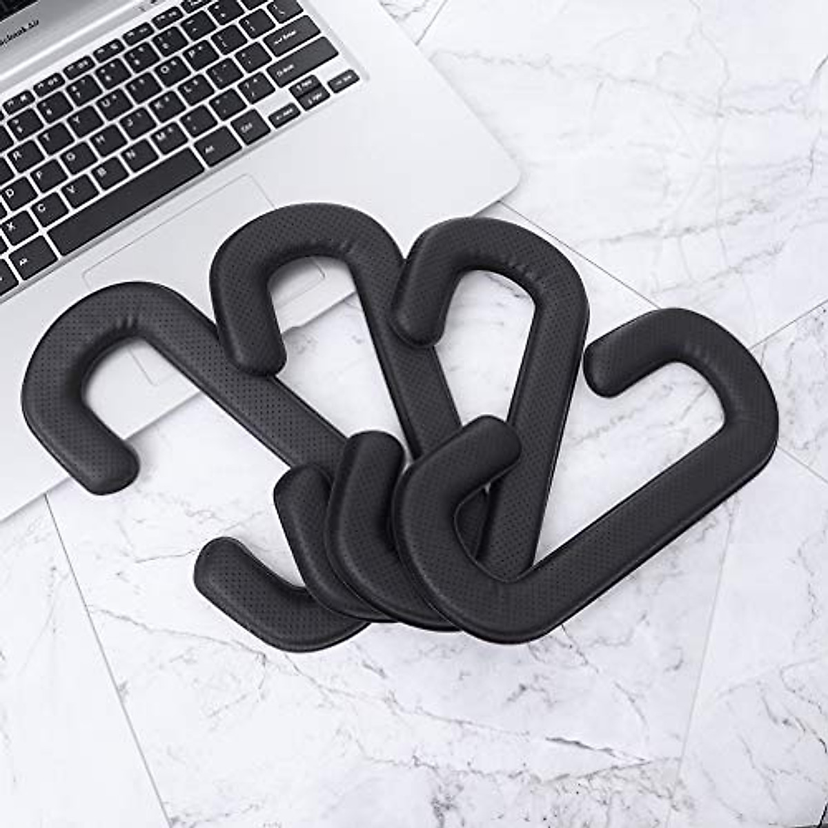 Hemobllo VR Face Cushion- 2 Pcs VR Cover Foam Replacement Eye Mask VR Face Cushion PU Leather Soft Memory Foam Pad Compatible with HTC Vive VR (Random Thickness: 6mm/ 11mm)