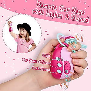 Learn2M Play Purse for Little Girls Ages 3-6, My First Purse Toy with Handbag, Makeup Set, Sunglasses, Smartphone, Wallet, Car Keys, Credit Cards and Fake Money