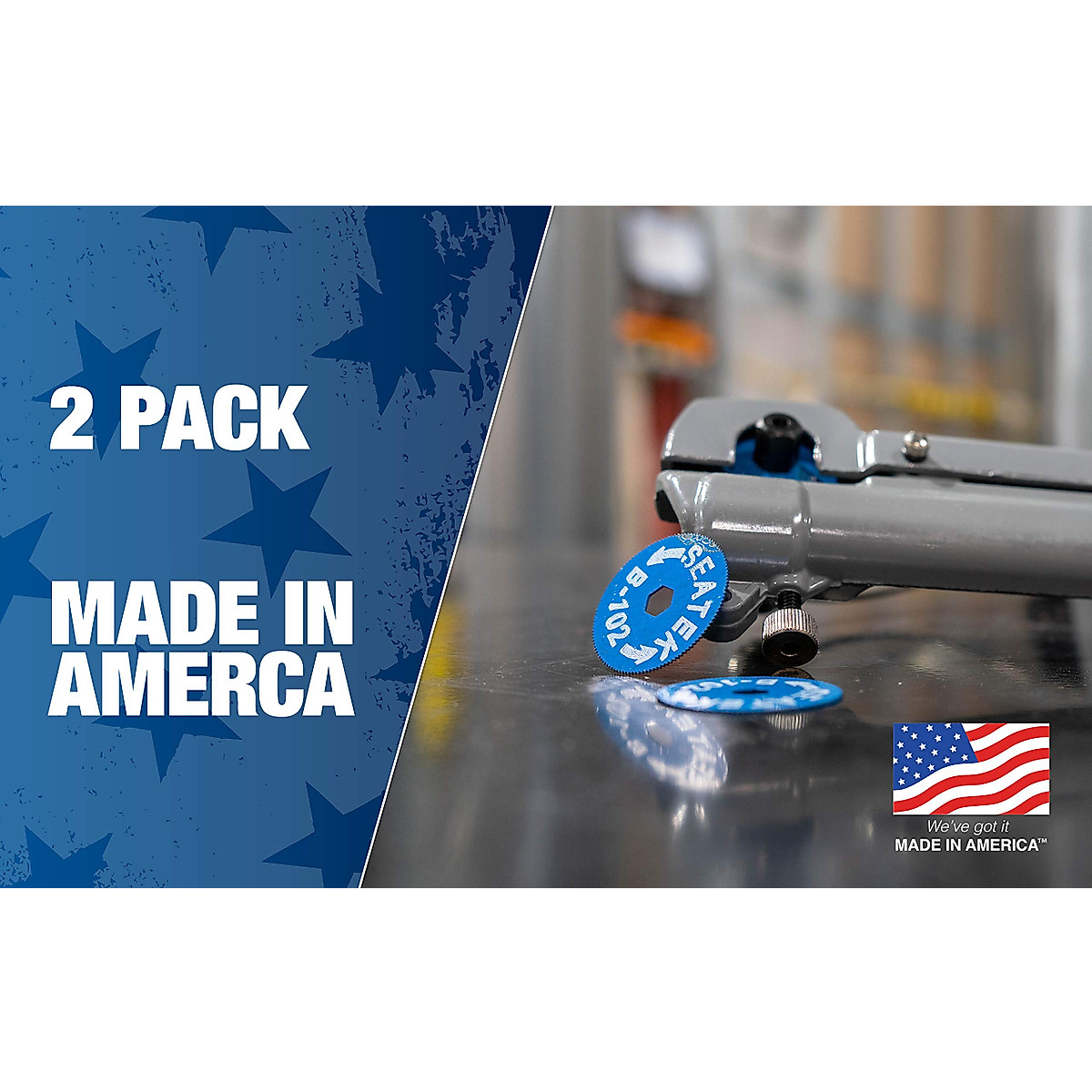 Southwire Tools B-102 Seatek RS/RF Standard Blade; Replacement Blade for All Roto-Split and Roto-Flex Models; for Use On Steel Casing and #10; Two Pack; Blue; Proudly Made in America