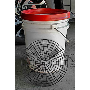 VIKING Automotive Bucket Insert Grit Traps for Car Wash and Detail Kits, Helps Remove Dirt and Debris from Microfiber, Mitts, Cloths, and Sponges, 2 Pack, Black