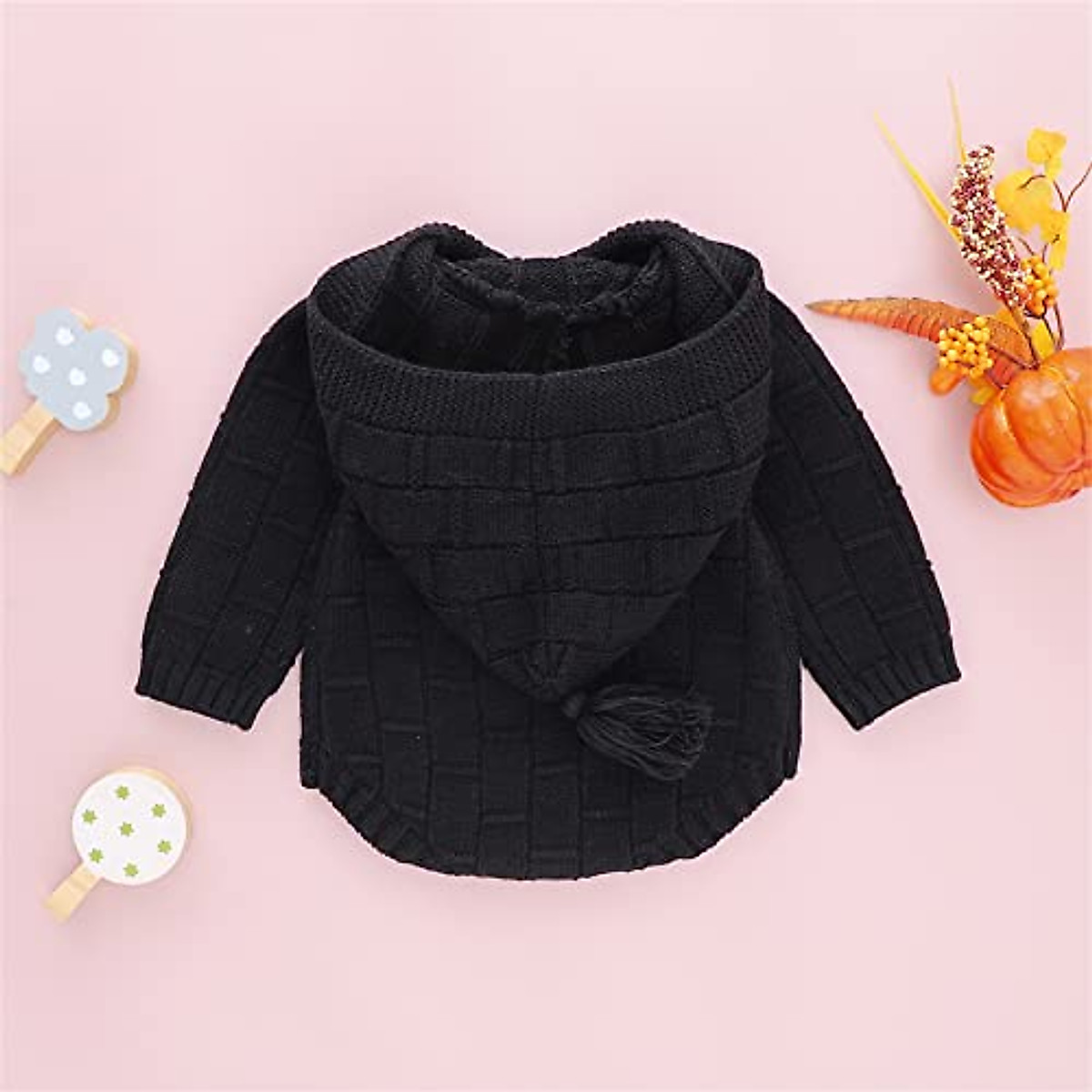 Baby Boy Girl Skeleton Halloween Costume Romper Oversized Waffle Knit Sweater Bodysuit Pullover Halloween Baby Costume