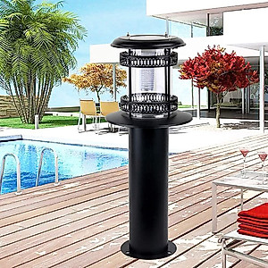 ZHUANYIYI Solar Lights Outdoor,Modern Minimalist Courtyard Lamp,LED Waterproof Post Lights Outdoor Garden Solar Post Lamp,for Home Garden