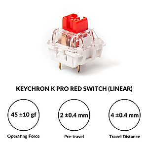 Keychron V3 Wired Custom Mechanical Keyboard Knob Version, TKL QMK/VIA Programmable Macro with Hot-swappable Keychron K Pro Red Switch Compatible with Mac Windows Linux (Frosted Black-Translucent)
