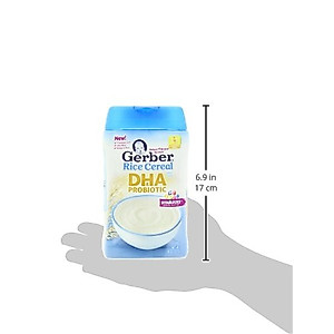 Gerber Baby Cereal 1st Foods DHA & Probiotic, 8 Ounce (Pack of 6)