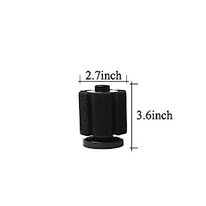 ALEGI Aquarium Sponge Filter with Airline Tubing, Check Valves, Suction Cups for 10 Gallon Fish Tank, Betta, Nano, Shrimp, Fry, Biochemical Filter