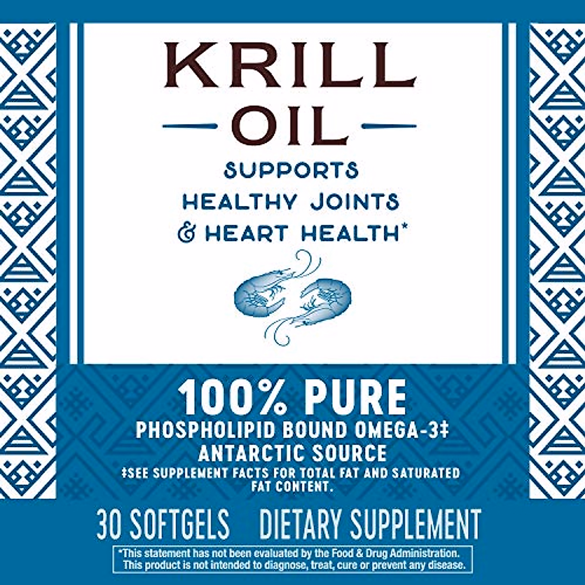Nature's Way EfaGold Krill Oil, 100% Pure Krill Oil, 30 Softgels