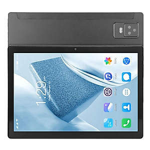 Airshi 2 in 1 Tablet, Octa Core CPU 8GB RAM 256GB ROM 100‑240V Dual Stereo Speakers 10.1 Inch Black 2 in 1 Tablet for Work (US Plug)