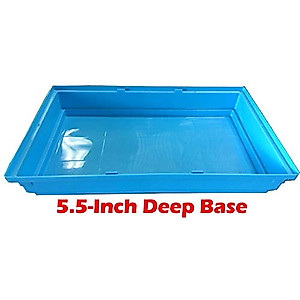 Large 3-Levels Habitat Dwarf Hamster Mansion Mouse House for Rodent Gerbil Mice Rat with Crossover Tube Tunnel Expandable and Customizable