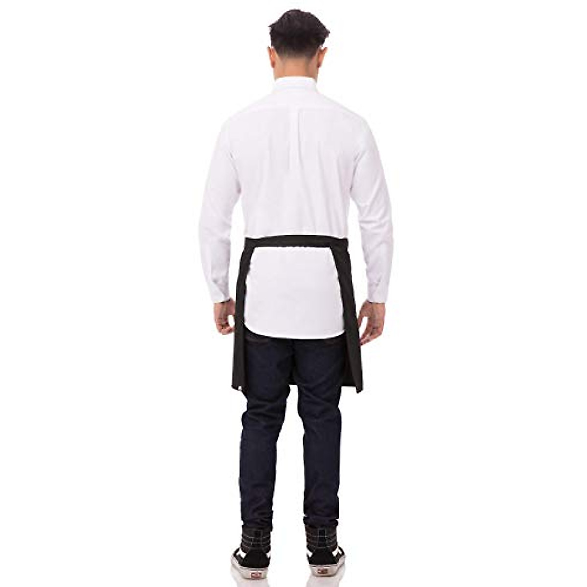 Chef Works Unisex Half Bistro Server Apron, Black, One Size