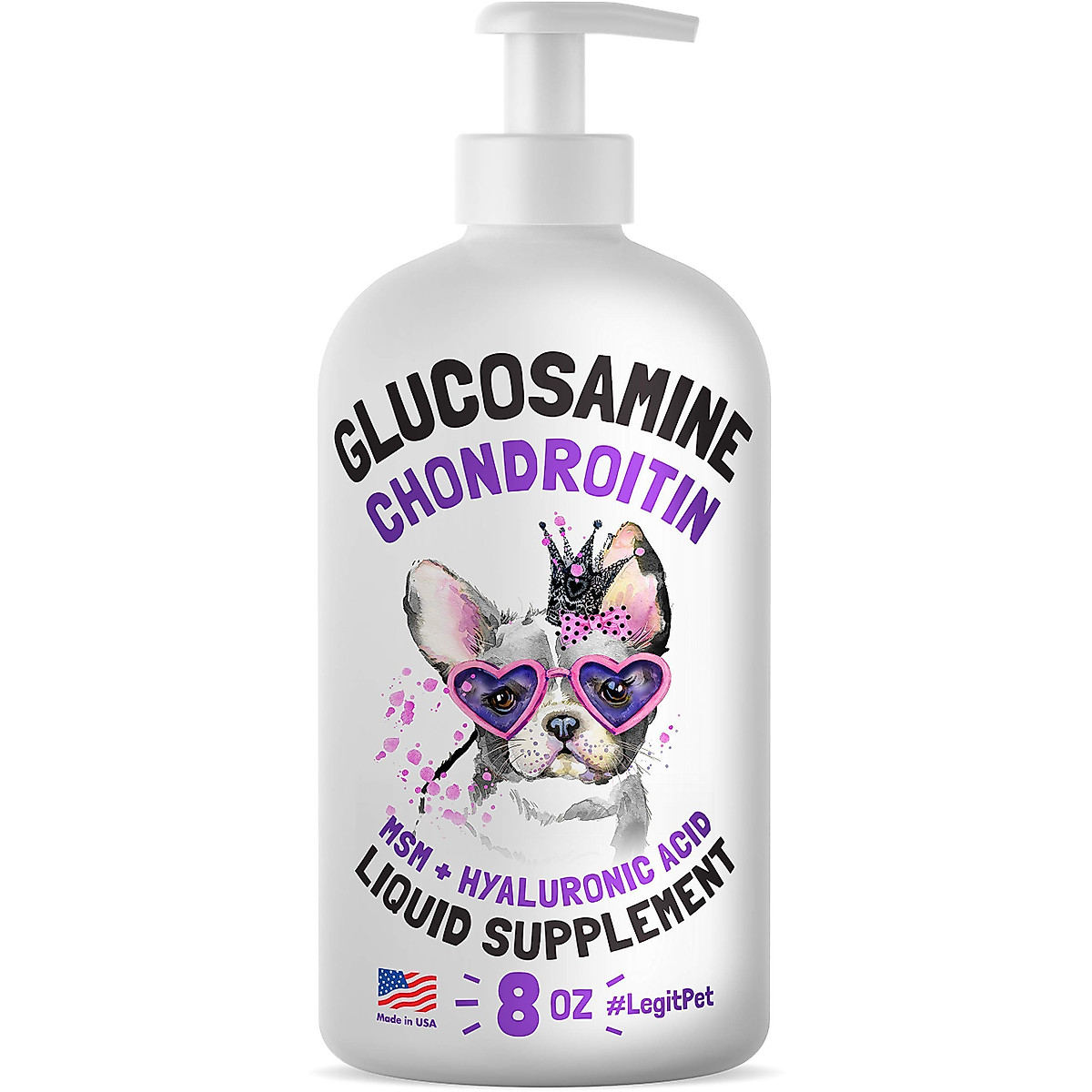 LEGITPET Liquid Glucosamine for Dogs and Wild Alaskan Salmon Oil for Dogs & Cats and Dog Paw Balm Wax Soother & Moisturizer Cream Bundle