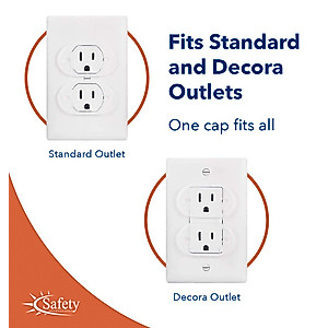 Safety Innovations, Ultimate Outlet Safety Cap, Baby Proofing Outlet Plugs, Child Safety Electrical Outlet Covers, Easy Installation, Protect Toddlers and Babies from Accidental Shock Hazard - 50 Pack