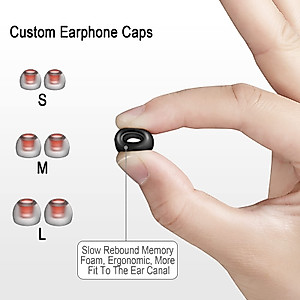 GEVO Durable in-Ear Earphones for Oculus Quest 2, Noise-Isolating VR Inert Sponge Earbuds with Silicone Caps Compatible with Rift S VR Headset (Black)