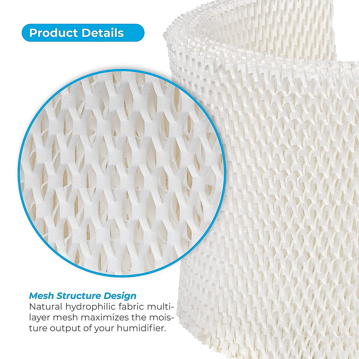 ANTOBLE 2 Pack MAF2 Wicking Humidifier Filter Replacements for Air Care/Essick Air/Moist Air MA0600, MA0601, MA0800, MA08000; Kenmore 15408, 154080, 32 15508