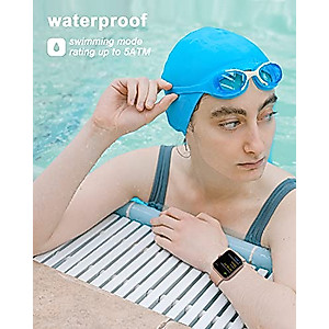 aeac Smart Watch for Women Men,1.69" Touch Screen Fitness Tracker for iPhone Android Phone IP68 Waterproof,Finess Watch with Step Calorie Counter Sleep Monitoring Pedometer Watches