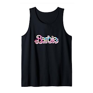 Barbie - Pastel Pattern Logo Tank Top