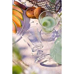 La Rochere Napoleon Bee Wine Tasting Glasses Set of 6 – 9.0 oz, Round Wine Glasses w/ The French Bee Embossed Design, Fine French Glassware, Heavy Wine Glasses, Dishwasher Safe Wine Tasting Set