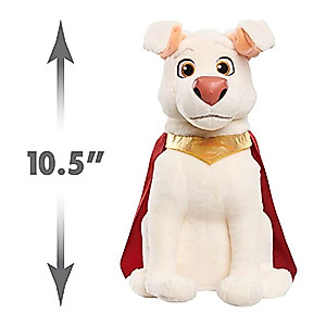 Just Play DC Super-Pets KRYPTO The Superdog Plush, 10.5-inch Talking, Barking, Stuffed Toy Dog, DC League of Super-Pets Movie, Kids Toys for Ages 3 Up