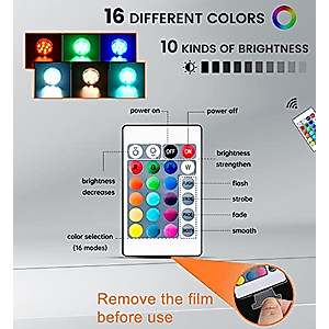 Seaponer Boat Lights Wireless Battery Operated, Waterproof Marine Led Light for Deck Light Courtesy Interior Lights, for Fishing Kayak Duck Jon Bass Boat, RGB Multi Color Remote Controlled, 8pcs