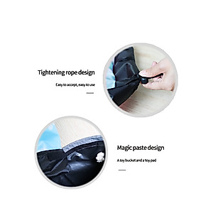 Toy Storage Basket and Play Mat Quick Storage Bag Collapsible Durable Basket- Prize Box, Reward Box, Treasure Chest for Baby/Kids/Toddlers In Toy Room, Classroom(gray)