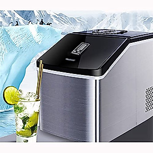BybAgs ICES Ice Maker Home Small Automatic Icehine Large Capacity 24H Icehine Commercial Milk Tea Shop