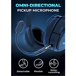 Gvyugke Wireless Gaming Headphones for PS5/PS4/PC/Nintendo Switch/Mac, 2.4GHz, Bluetooth 5.2 Gaming Headset with Mic for Mobile Device, Noise Canceling, Bass Surround, 50mm Driver,40H Battery