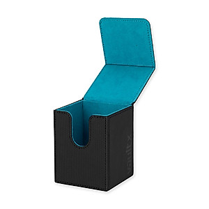 Vault X Premium Exo-Tec Trading Card Deck Box - Large Size for 80+ Sleeved Cards - PVC Free Card Holder for TCG (Electric Blue)