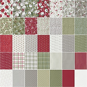Lella Boutique Christmas Eve Jelly Roll 40 2.5-inch Strips Moda Fabrics 5180JR