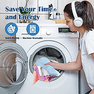 Orighty Makeup Remover Cloths, Cleansing, Reusable, Soft & Washable Coral Fleece Microfiber Washcloths / Towel for Face, Eye, Lips, Pack of 24, 7 x 7 inch