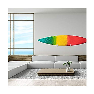 SOURCEONE.ORG Premium Clear Acrylic Surfboard Wall Mount Display Rack