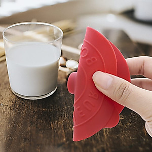 JOGILBOY 3 Pcs Food Grade Silicone Universal Cup Lid Mug Cup Cove Airtight Seal Cup Cover Hot and Cold Beverages Flexible Drink Cup Cover Anti-dust Leak-proof Drink Lid Cap Reusable Tea Coffee Cup