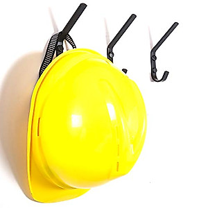 WEBI Coat Hook Wall Mounted - Heavy Duty Metal Dual Wall Hook Rack – Double Prong Robe Hooks for Bathroom Kitchen Office Entryway Closet,Single Hook,Black,5 Packs