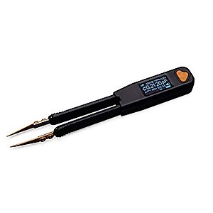 LCR Research Pro1 Plus - 100KHz LCR Meter with 0.1% Accuracy/LED Tester/ESR Meter/Smart SMD Tweezers