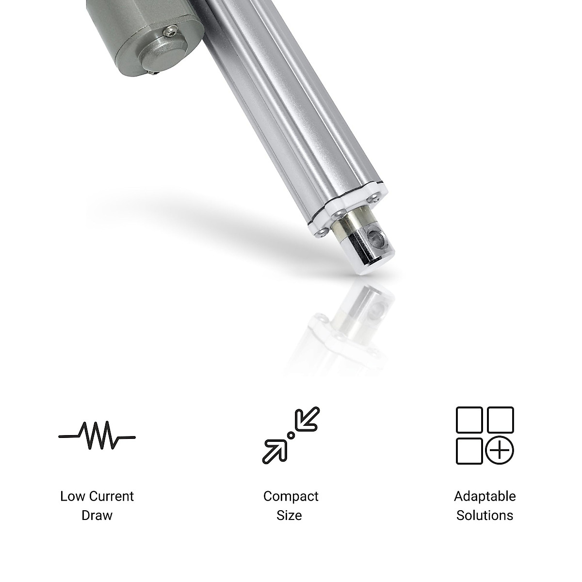 Progressive Automations 24V Industrial Linear Electric Actuator - 12 inches Stroke, High Force 330 lbs, Stainless Steel Rod, Brushed DC Motor, Durable Stroke for Marine, Automation, Robotics, PA-09