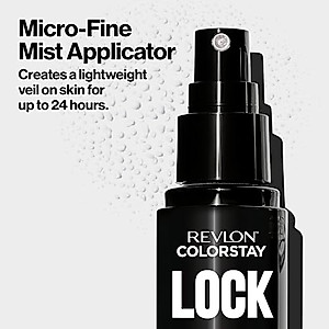 Revlon Colorstay 24 Hr Lock Setting Mist, Keeps Face Makeup from Melting & Fading, Mattifying, Blurring & Oil Absorbing Spray, Transfer-Proof & Mask Friendly, 1.9 fl oz