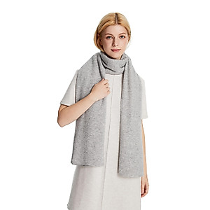 Seasons Comfort 100% Cashmere Knitted Wrap, Oversized Shawl, Scarf, Stole