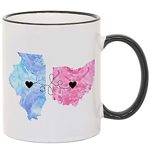 Grandma Quote Long Distance Mug, States and Countries, Personalize the Name On the Quote, 11oz or 15 oz
