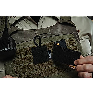 THE MIC LOOP Micro - Keeps Portable Radio Mic in Place for Police/Law Enforcement BLACK